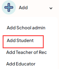 How to Create a Student – Fullmind Support
