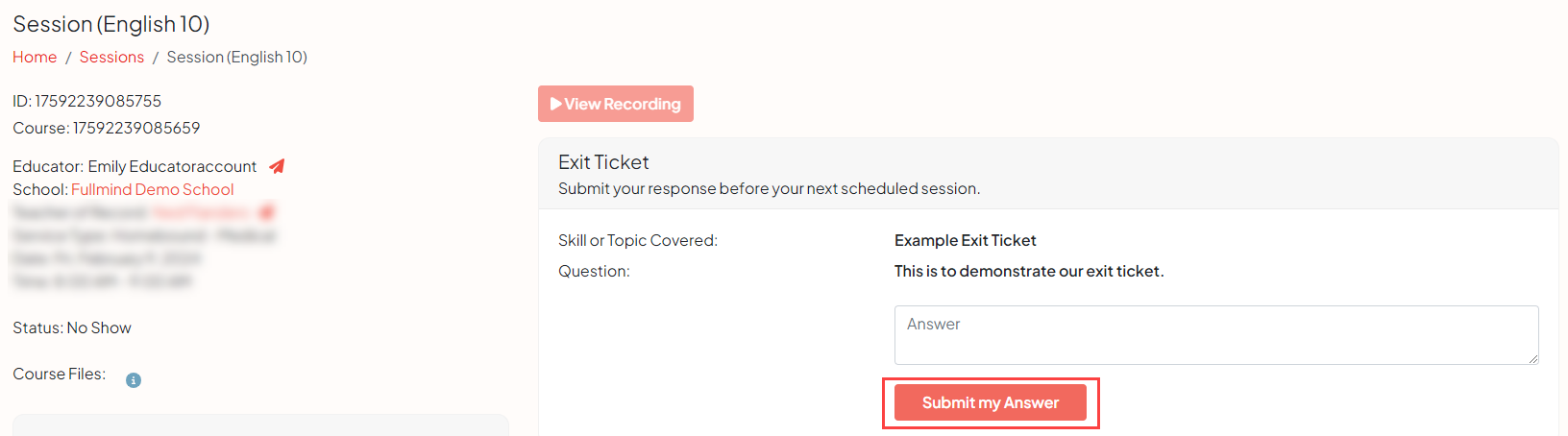 Educator: How To Publish an Exit Ticket – Fullmind Support