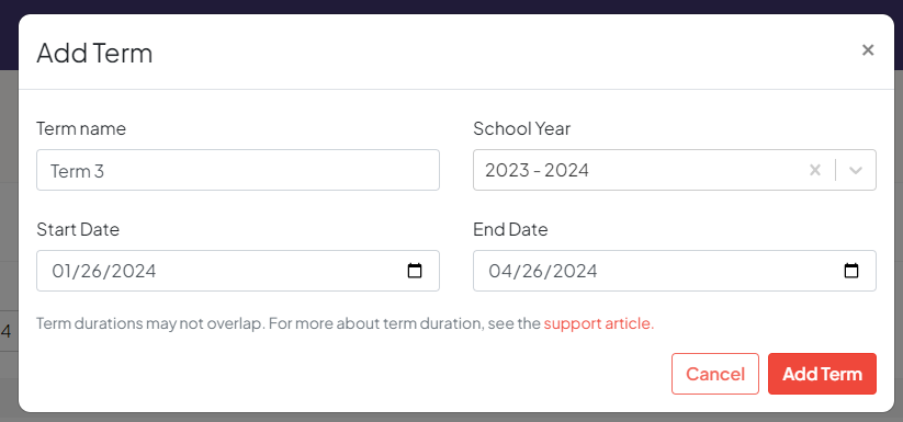 How to Set Up Academic School Years and Term Dates – Fullmind Support