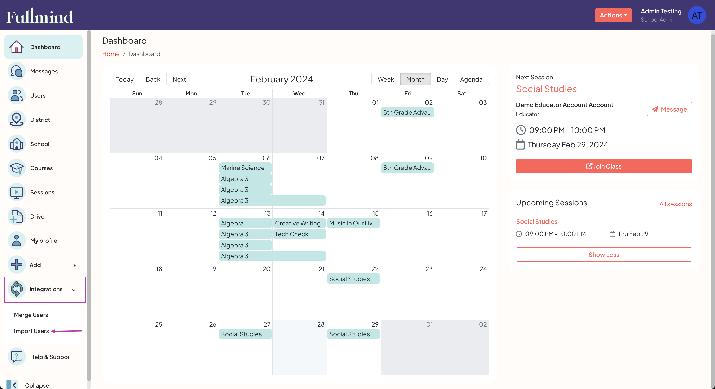 LMS Integration Guide – Fullmind Support