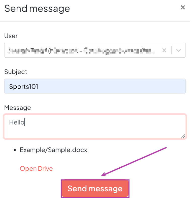 Educator: How to Send Messages and Attachments to TORs – Fullmind Support