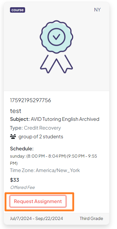 Educator: How to Request an Assignment and What Happens After ...