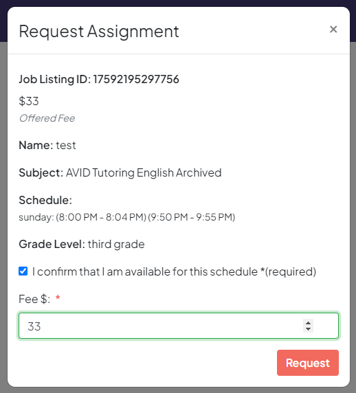 Educator: How to Request an Assignment in the Assignment Portal ...