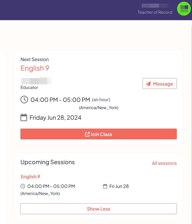 TOR: How to Join a Live Session – Fullmind Support