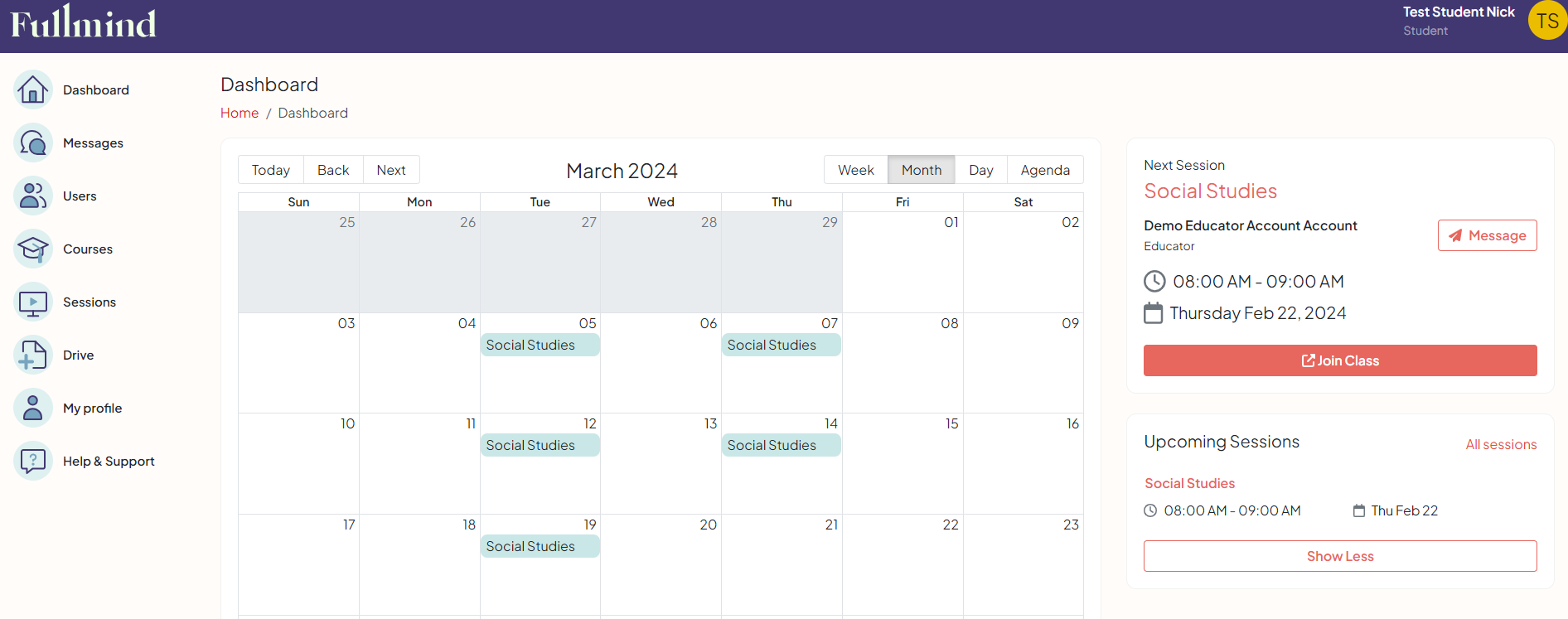 Student Getting Started Guide – Fullmind Support