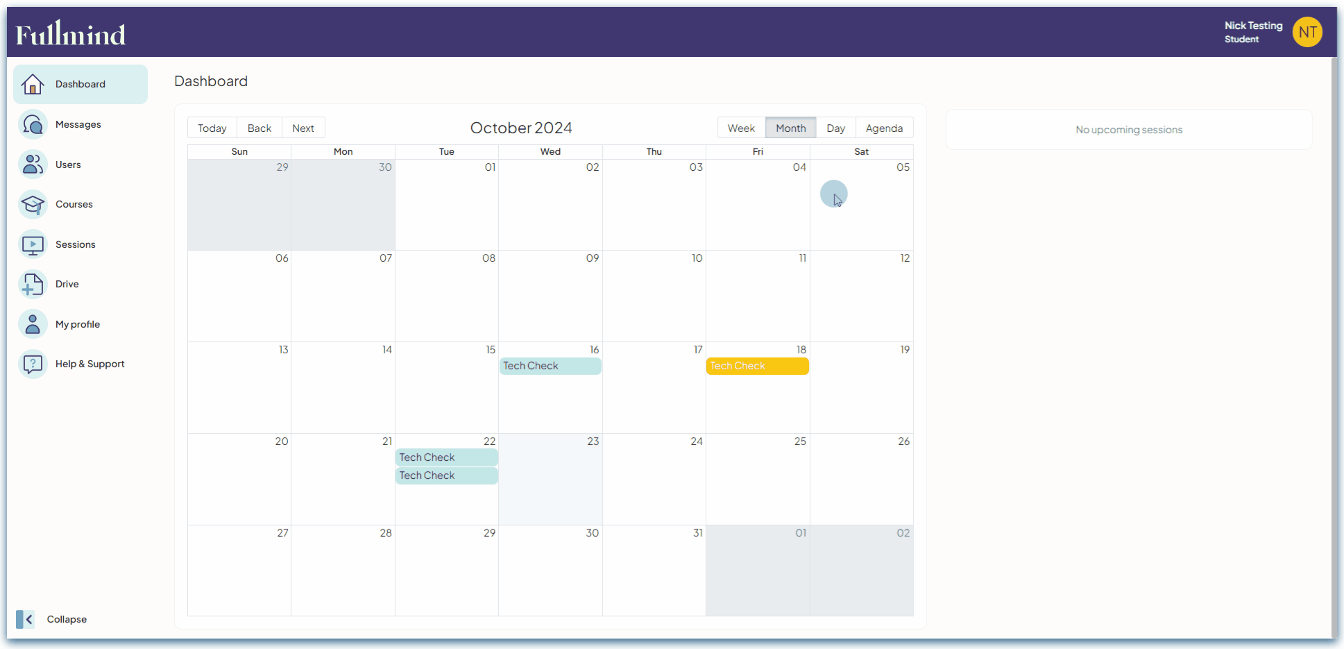 Student: Viewing a Past Class Recording & Mini Lesson – Fullmind Support