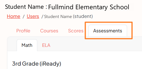 Educator: How to Find Student Assessment Data – Fullmind Support