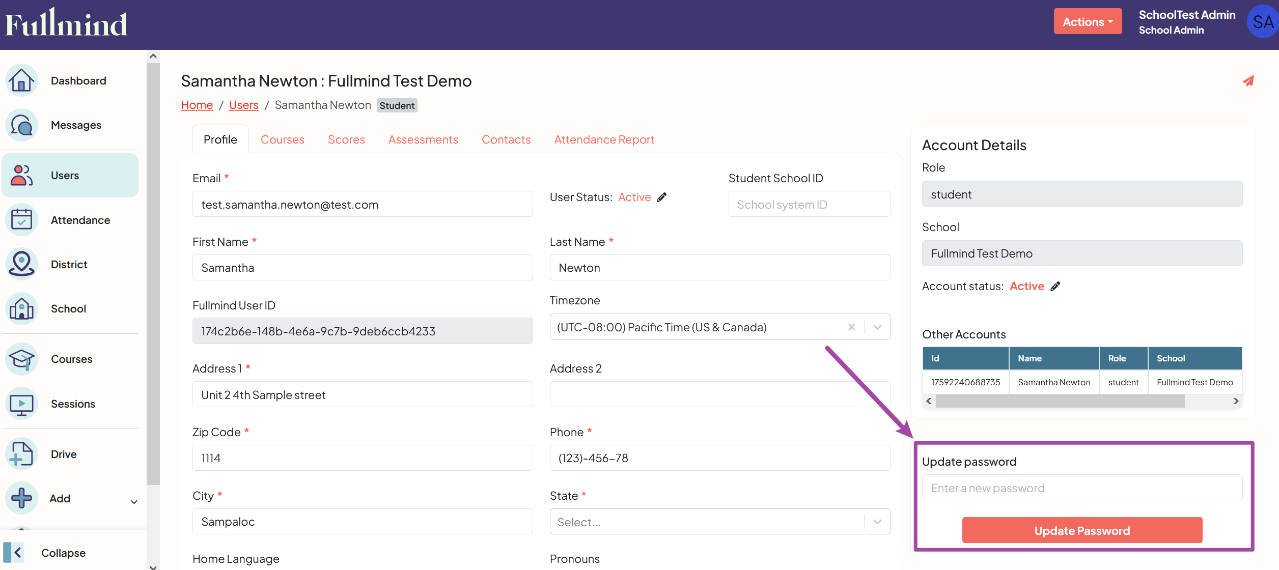 School Admin: User Guide – Fullmind Support