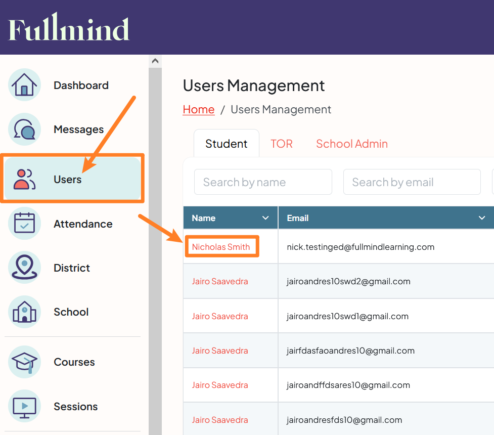 School Admin: User Guide – Fullmind Support