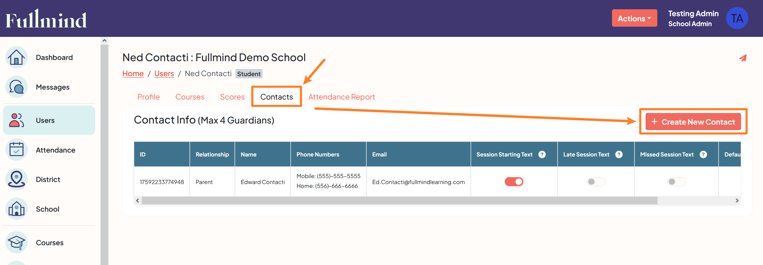 School Admin: User Guide – Fullmind Support